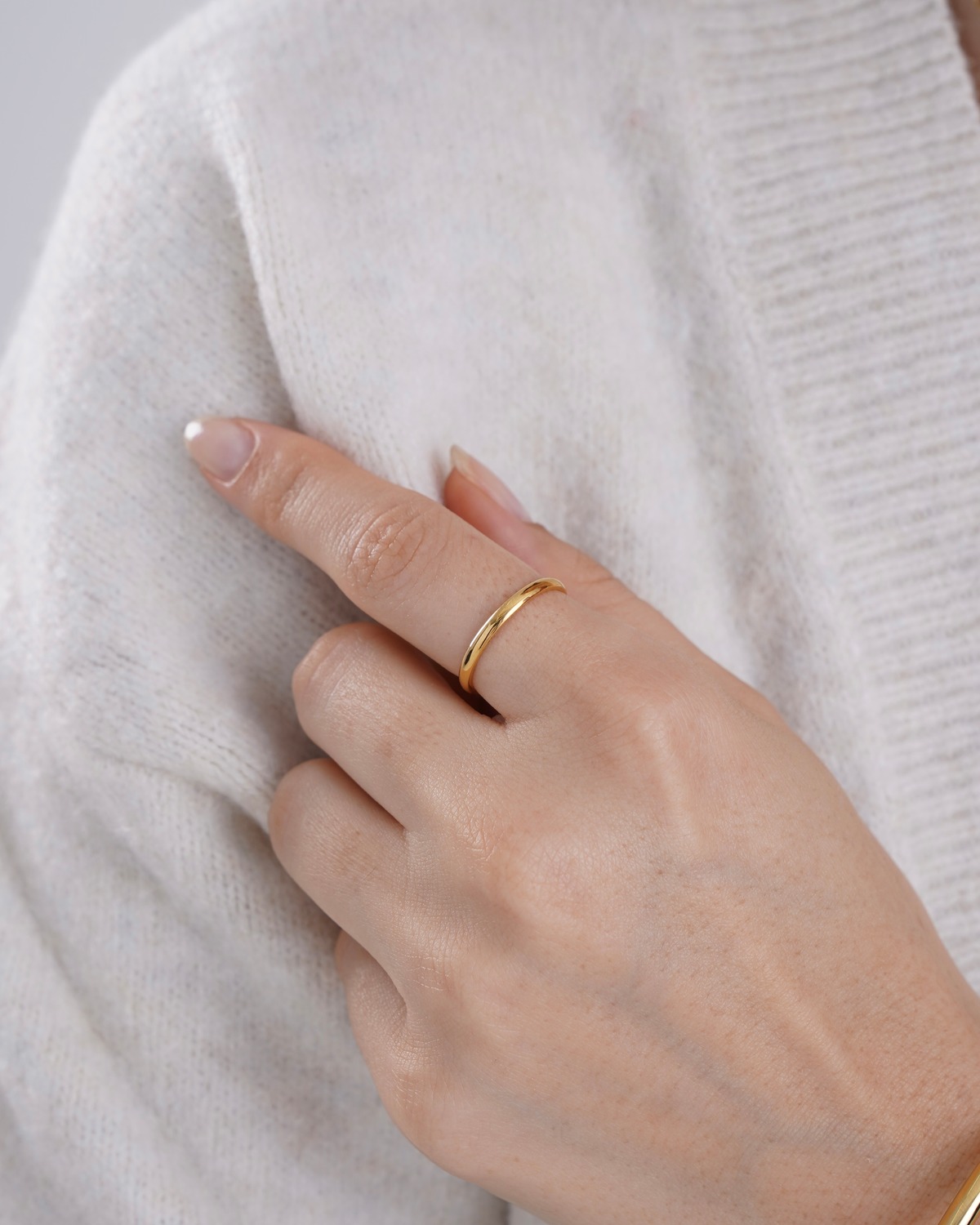316L Pure ring【GOLD】#r116 | CELINA
