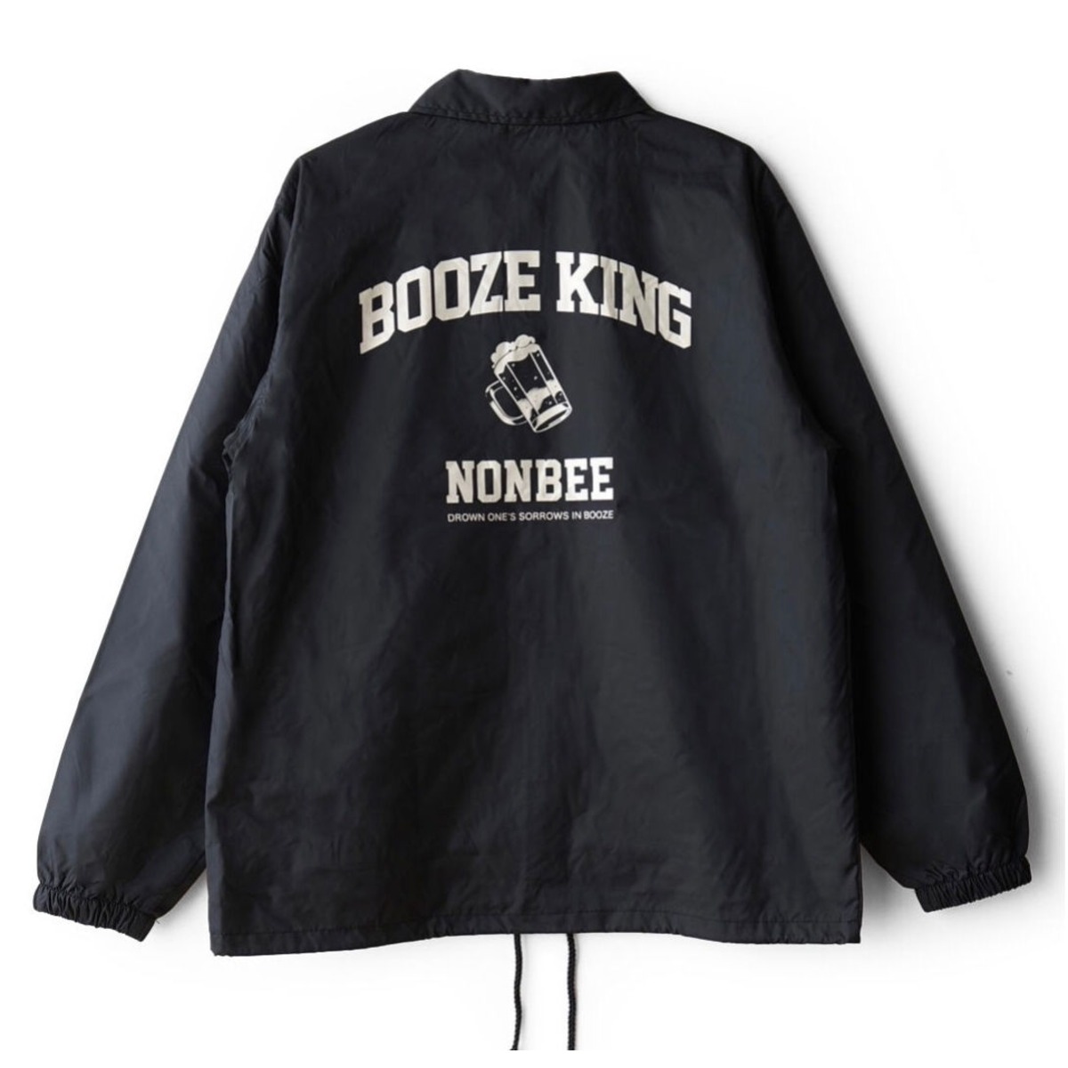 NONBEE BOOZE KING COACH JACKET black/off-white | NONBEE WEB SHOP