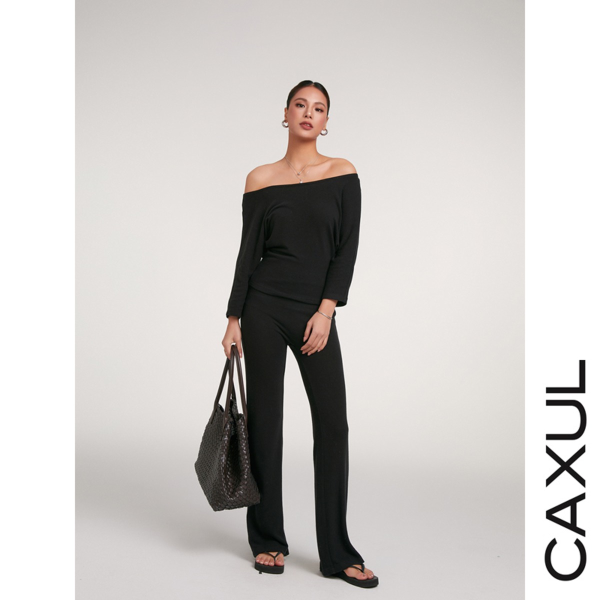 DGクラシック knitフレアパンツ/2color | Caxul