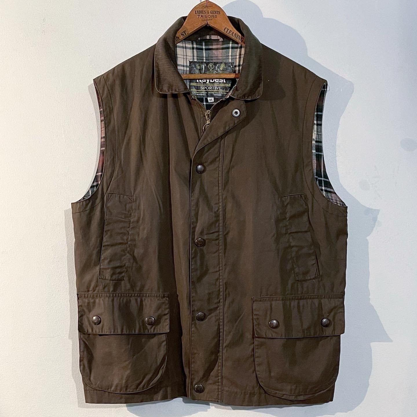 1990's Raybest oild cotton N/S jacket "SPORTIVE" | gilet antiques ...