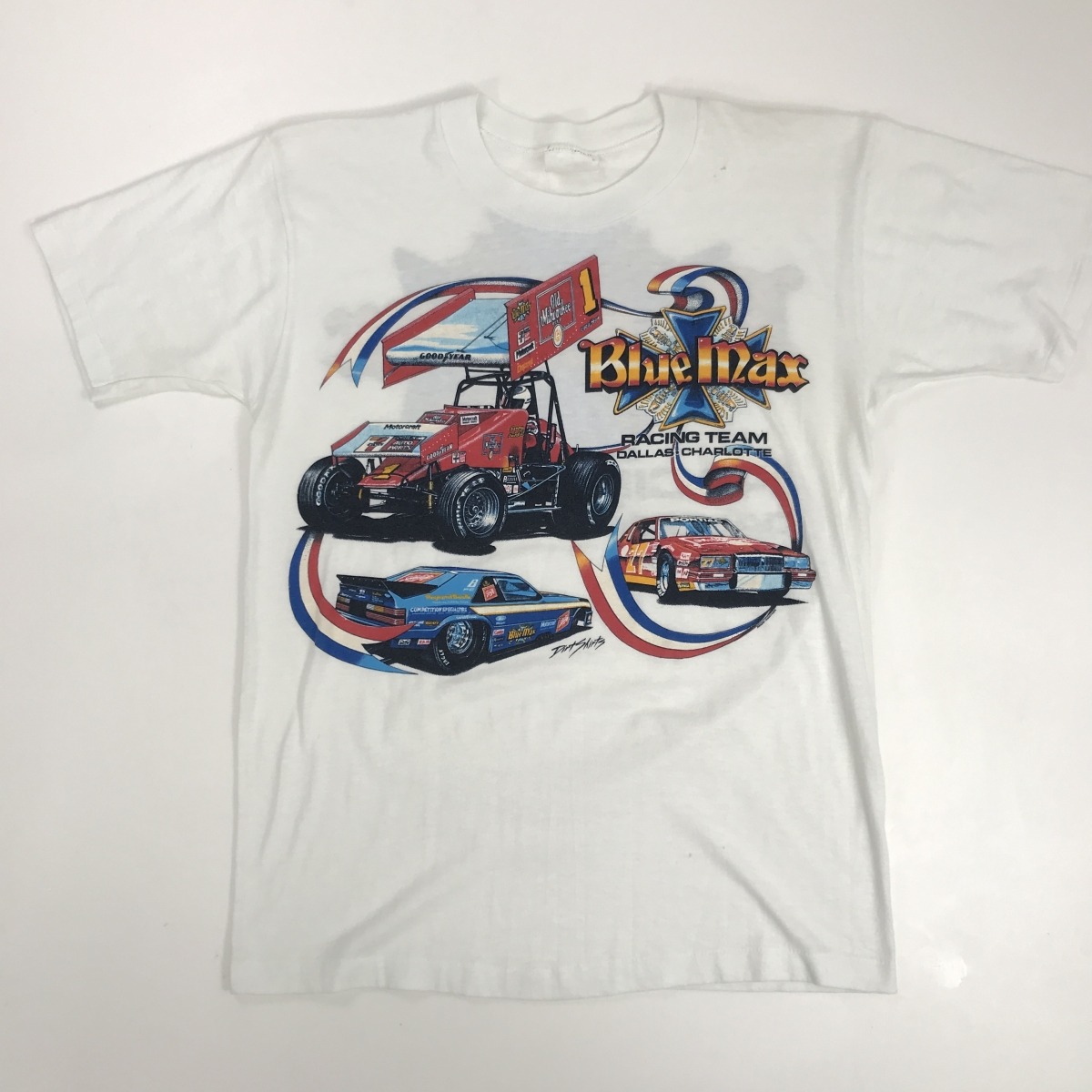 BLUE MAX RACING TEAM RAYMOND BEADLE RACE CAR 70〜 80年代 カーグラフィック 両面プリント ...