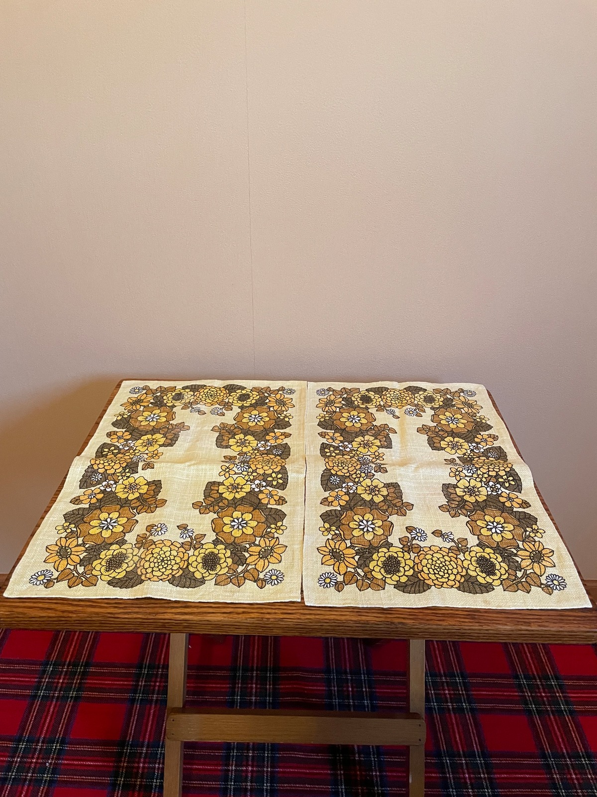 vintage 70's yellow / brown / orange table mats | awesome vintagegear ...