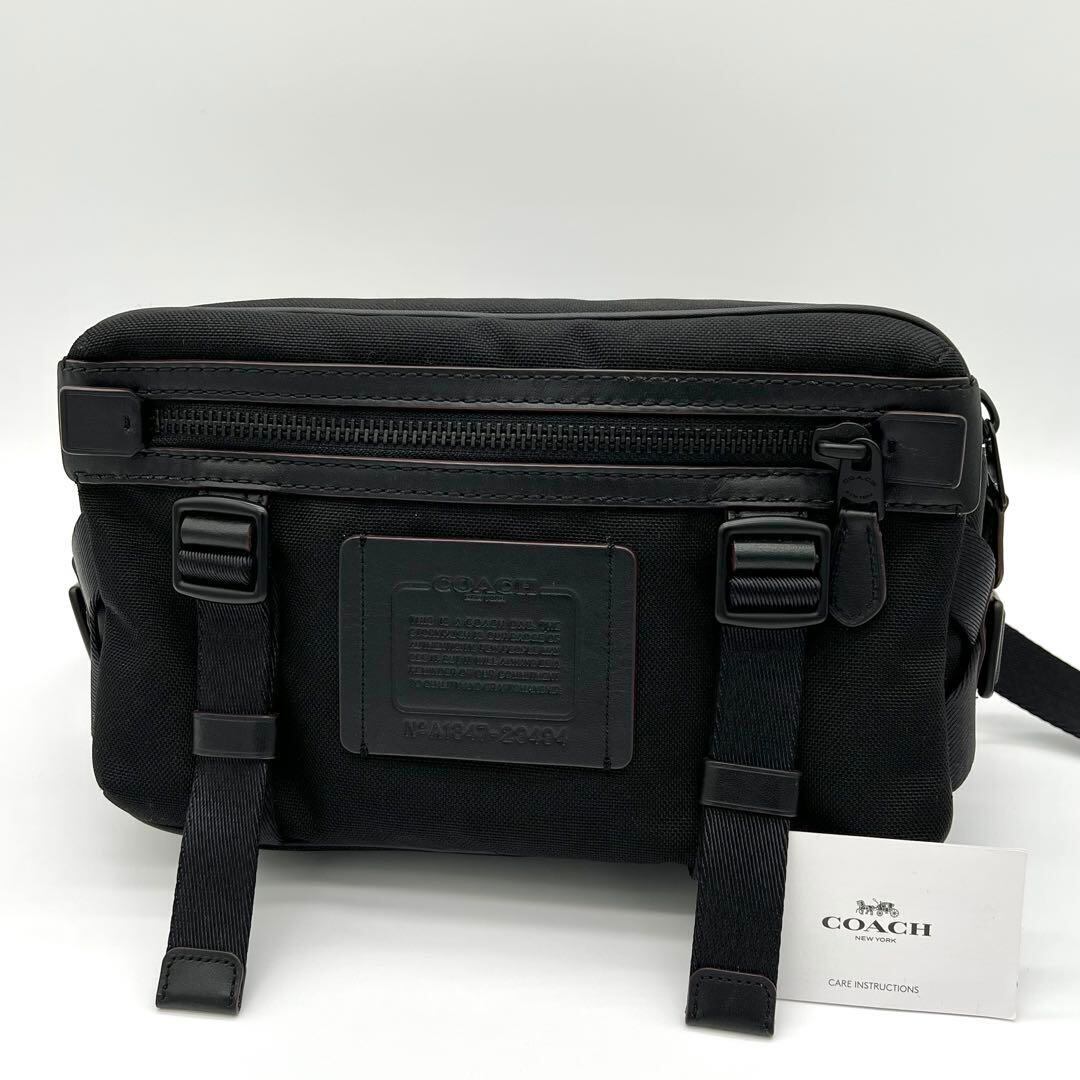 【極美品】COACH Utility pack ボディバッグ ウエストポーチ 黒 | Pay ID