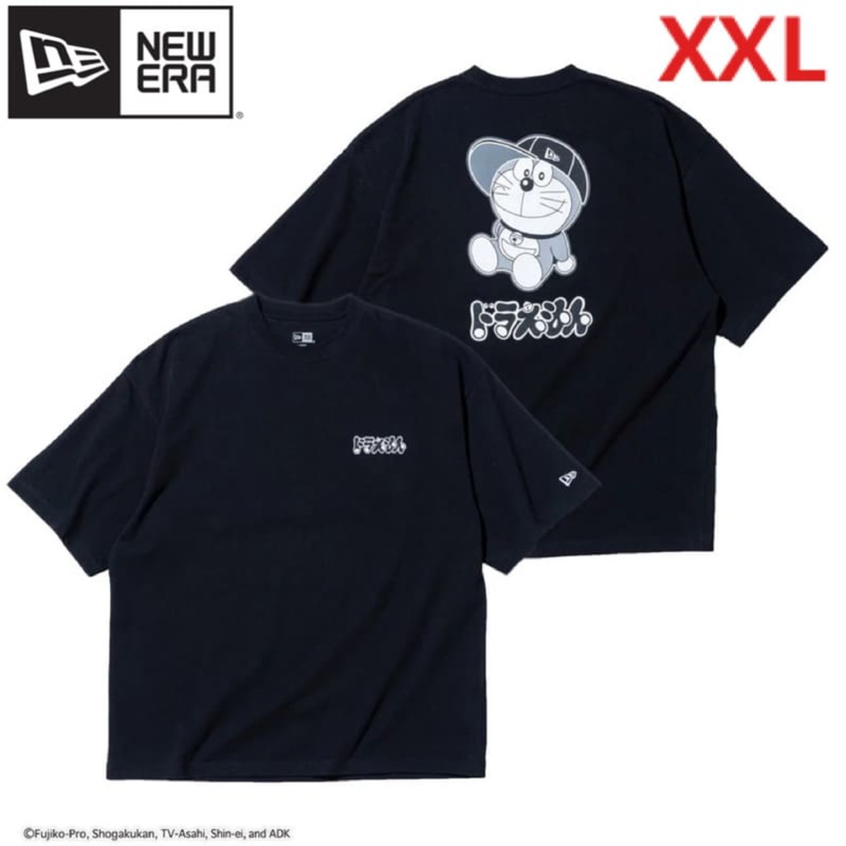 大きいサイズ NEWERA ニューエラ 正規品 ドラえもん コラボ 半袖 Tシャツ 半袖Tシャツ ティーシャツ バックプリント どらえもん doraemon キャラクター グッズ ユニセックス ...