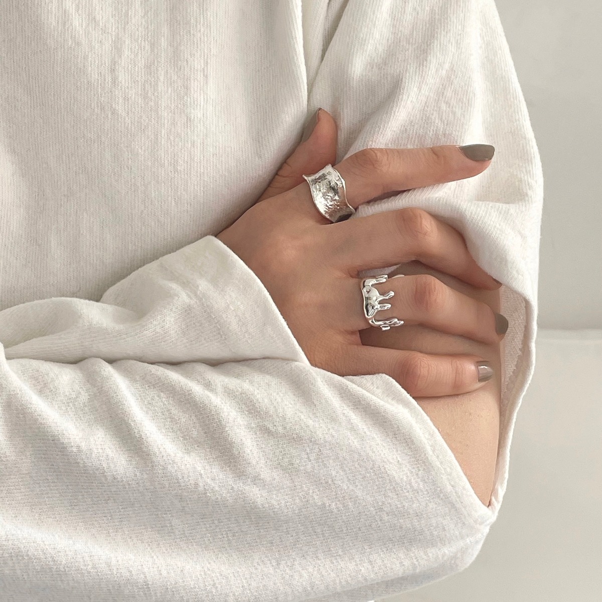 ＜silver925＞Silver Nuance Ring 91055s925 シルバー925 スターリングシルバー シルバーリング ニュアンスデザイン | R.M.N