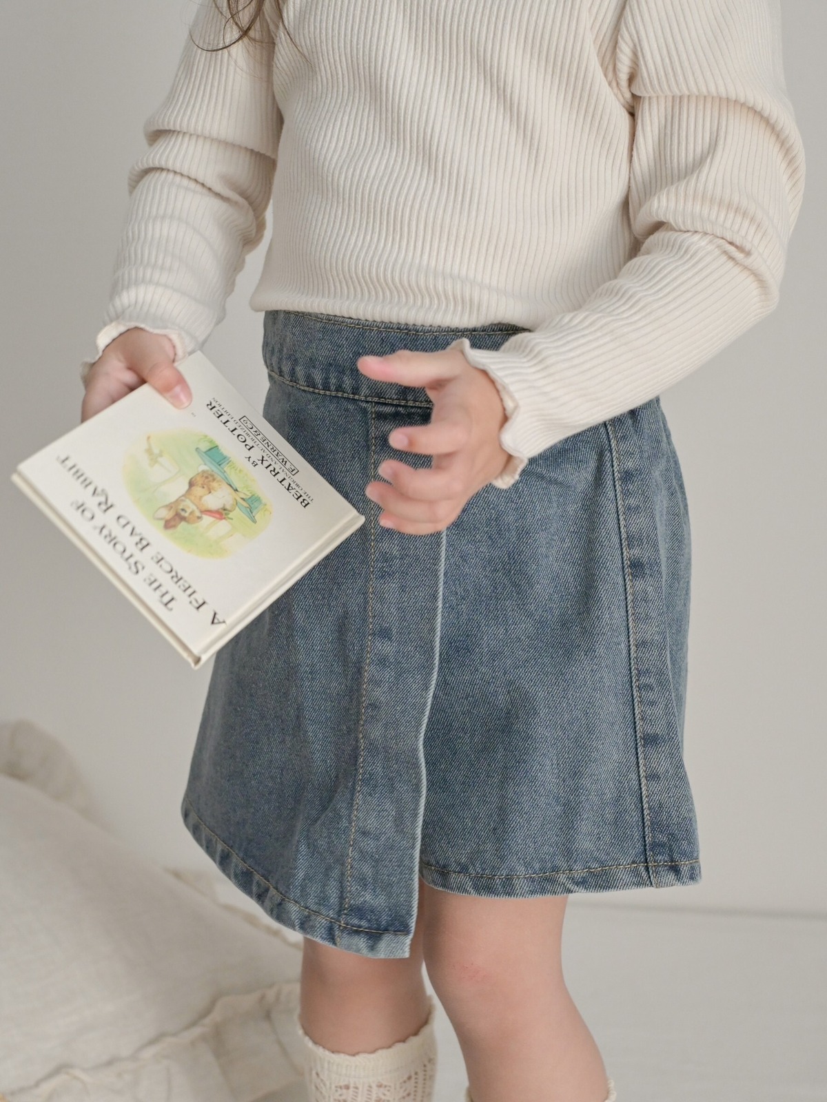【予約】denim wrap skirt / milou's select | milou.