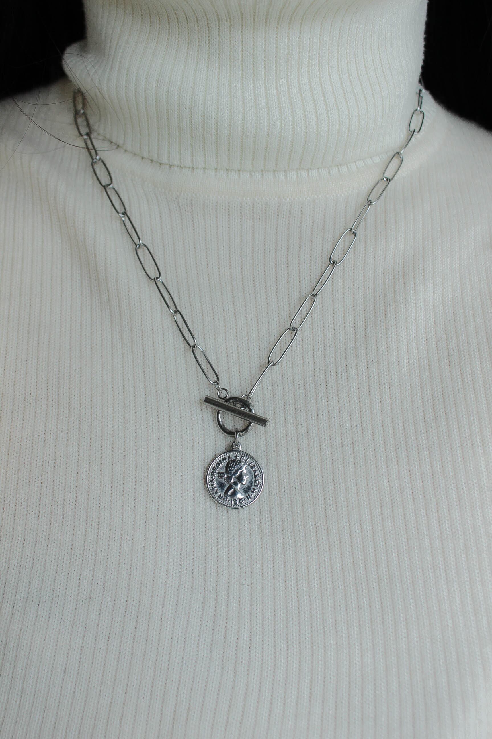 Mantle Coin Necklace | 金属アレルギー対応のアクセサリー ebine