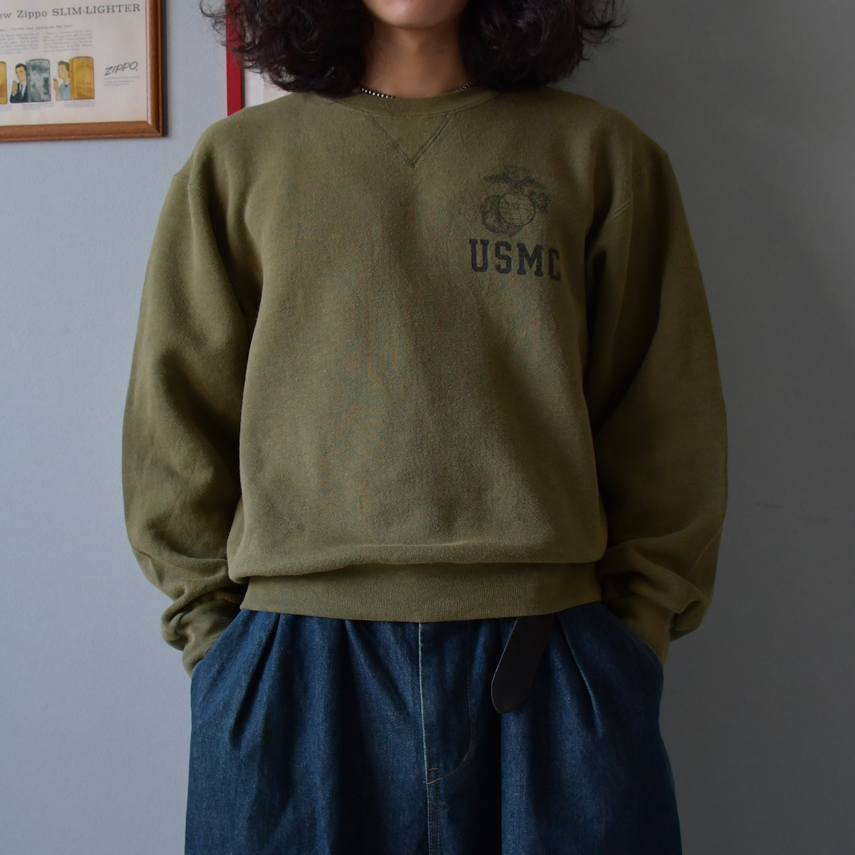 90s USMC printed sweat | natume