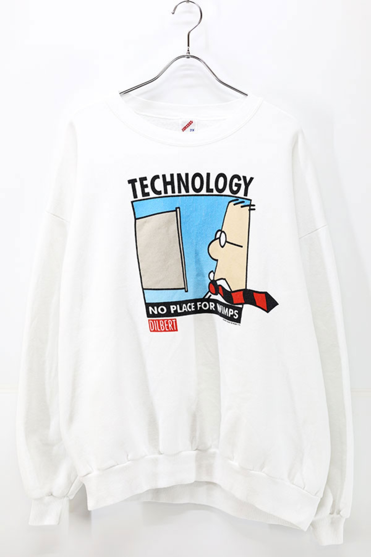 Used 90s USA JERZEES DILBERT Tech Comic Art Graphic Sweat Size 2XL 古着 ...