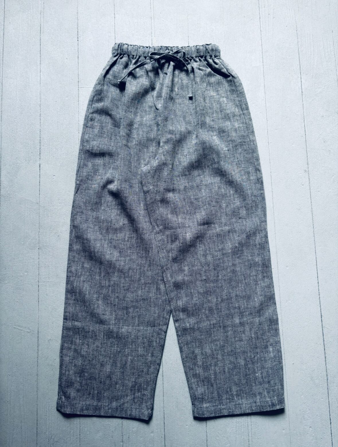 new ️item664:オリジナルテーパードワイドストレートパンツ (ヘリンボーンバージョン) | Stjarna . ilma
