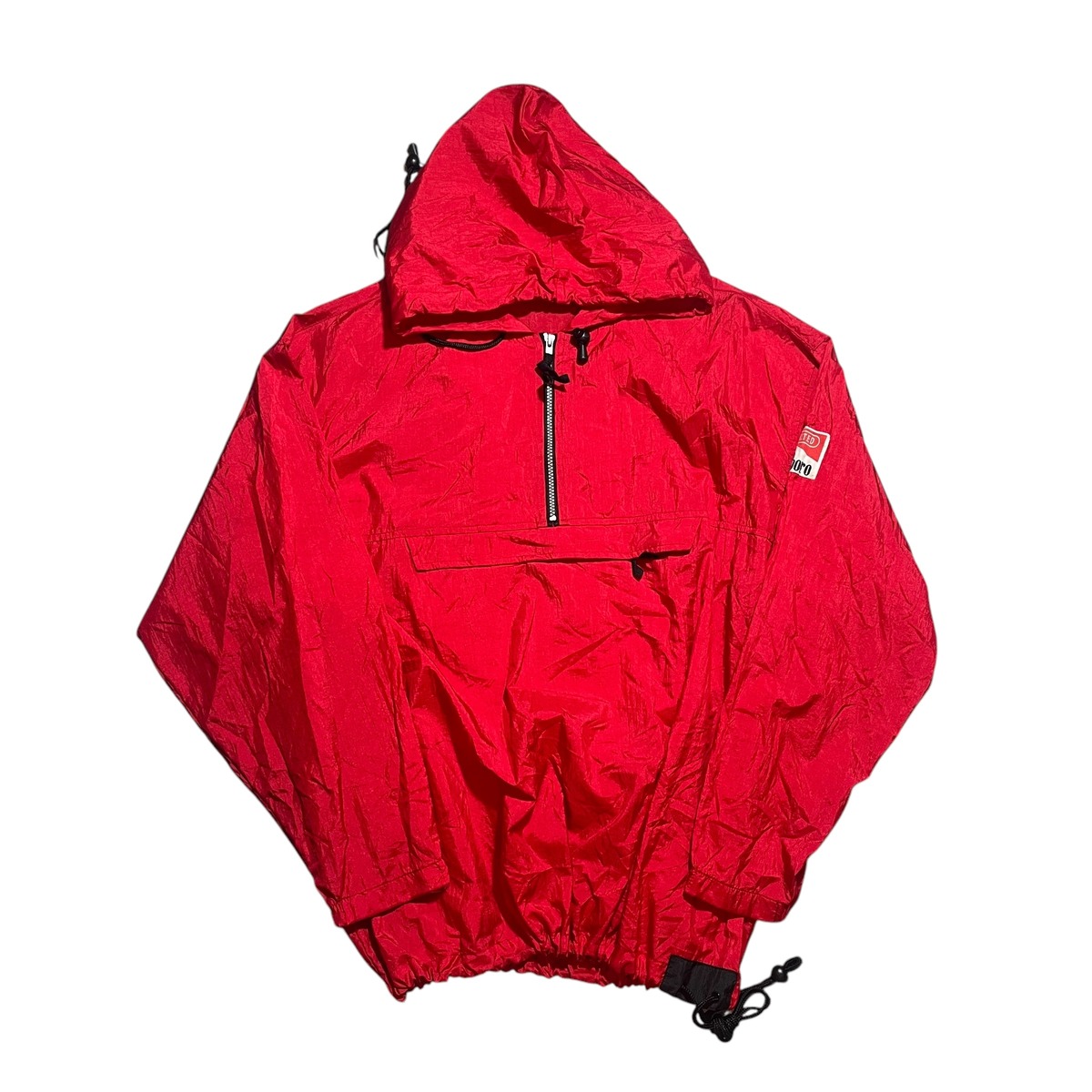 【B373】nobland vintage Outer nylonjacket red sport/ノーブランド ビンテージ アウター ...