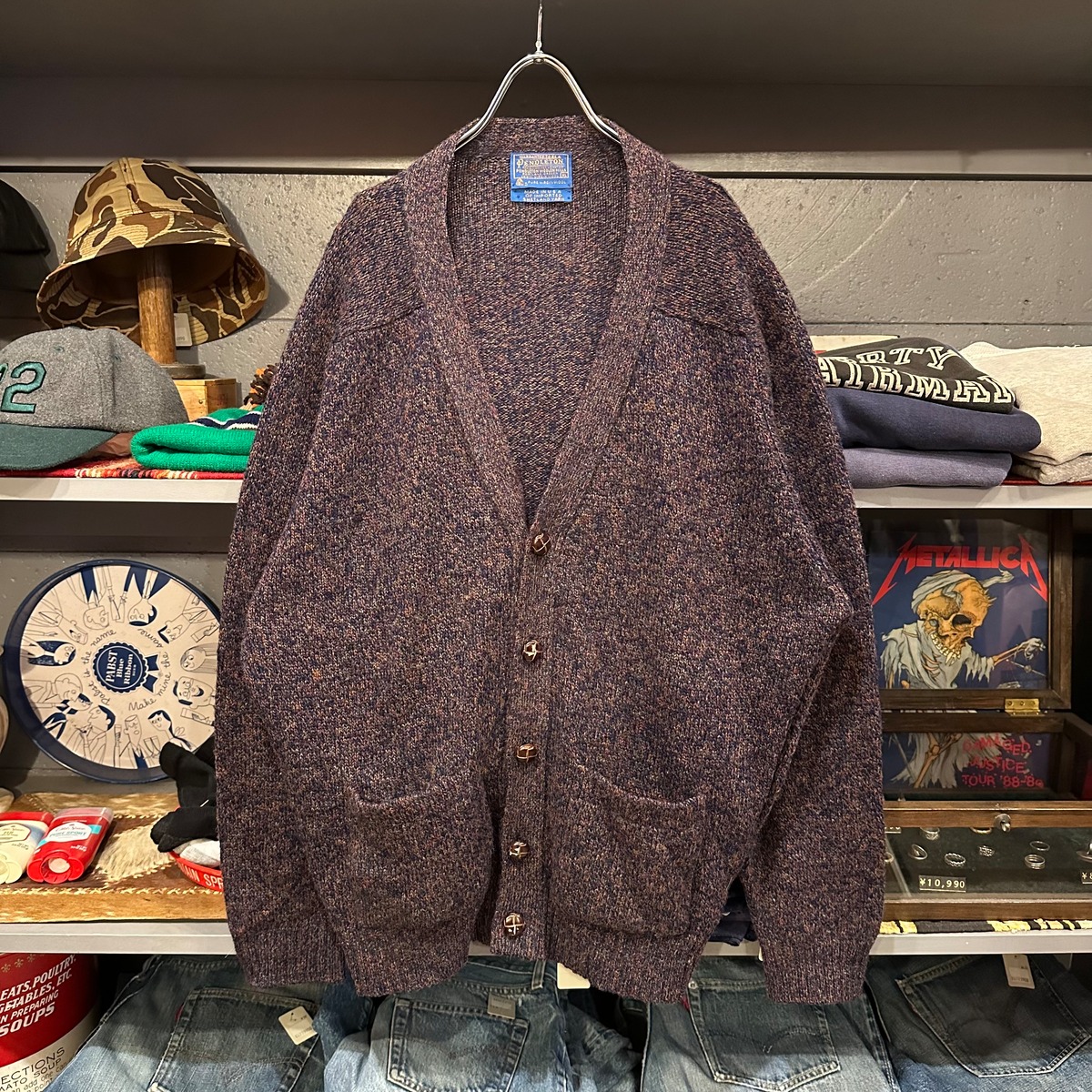 60s Pendleton Wool Knit Cardigan | VOSTOK