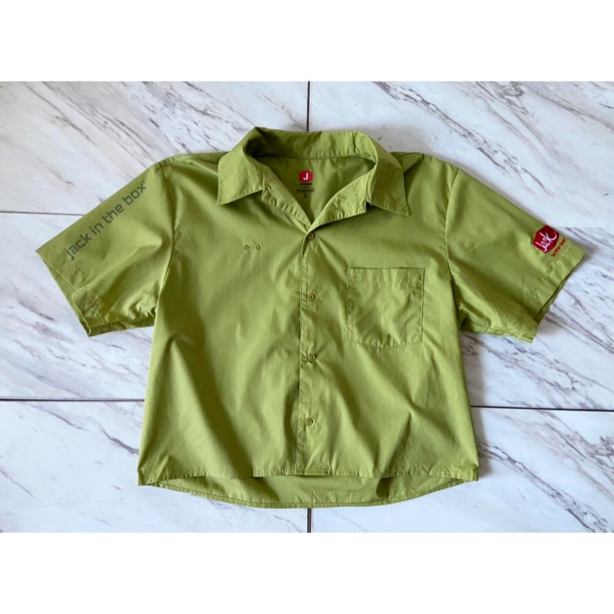 00s jack in the box uniform shirt " short length remake " | protocol