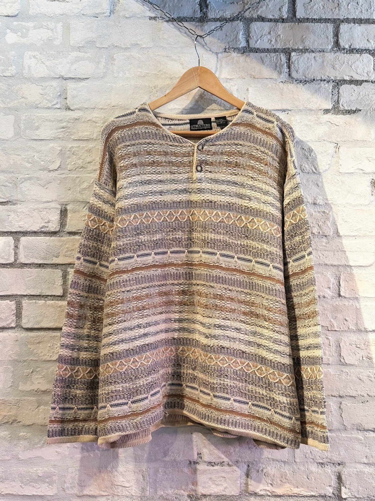 90s STRUCTURE Cotton Knit | B U D