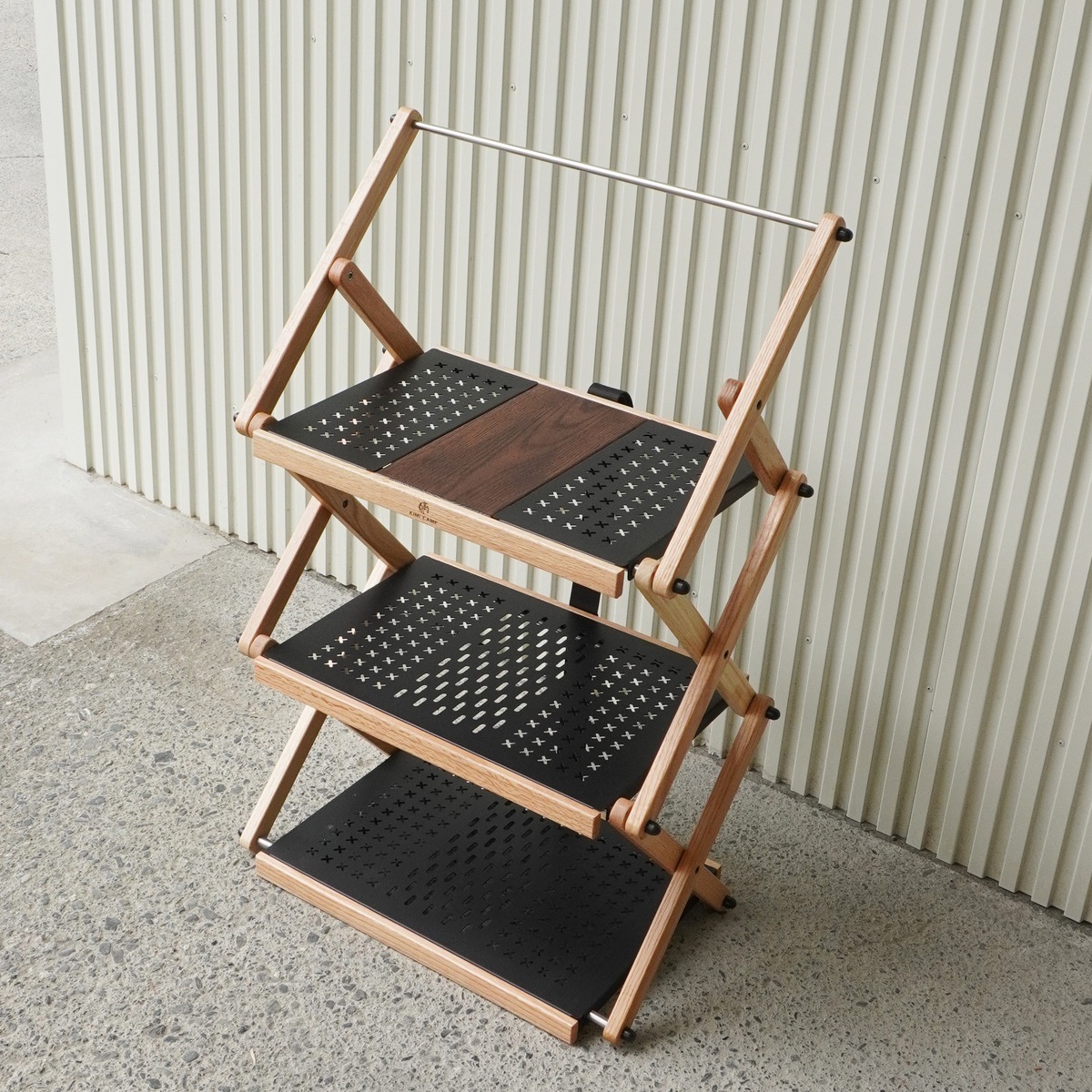 KIMICAMP アイアン＆ラック3段 ナチュラル | OutdoorLife kano