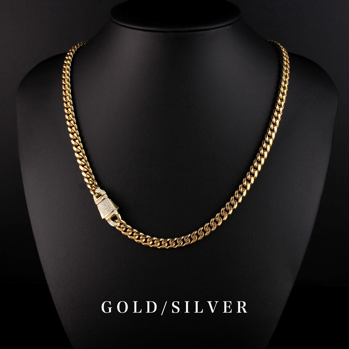 6mm -LUX JEWEL- 316L kihei chain necklace MN2-22 | MALIARE