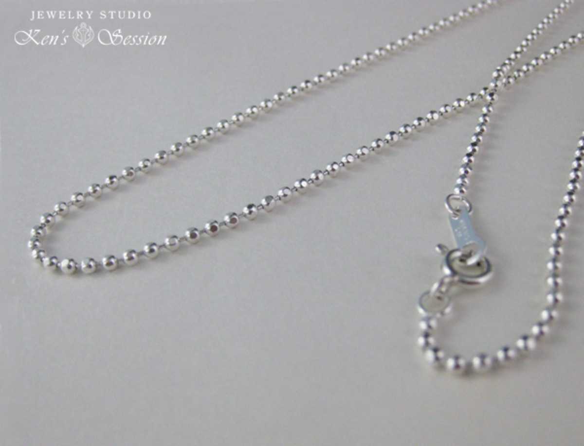 カットボール（1.8mm45cm）チェーンネックレス | ジュエリー工房ケンズセッション online shop