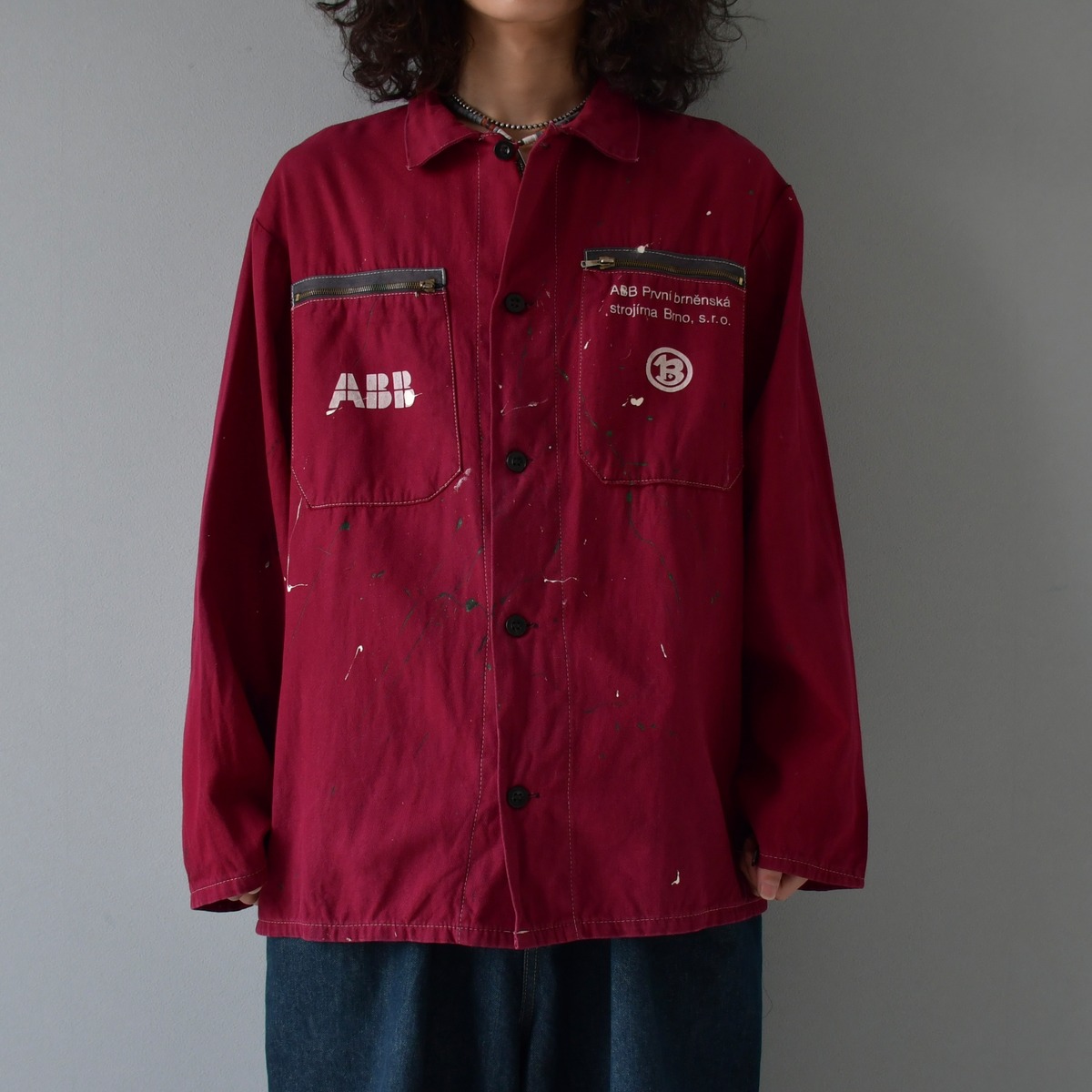 painted work jacket | natume