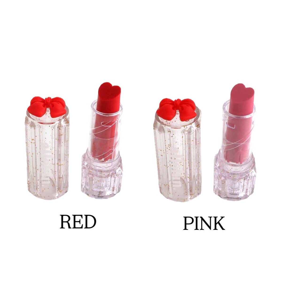 allolun【オールオルン】RIBBON LIP STICK(red/pink)リップ コスメ | kobito de punch/コビトデパンチ