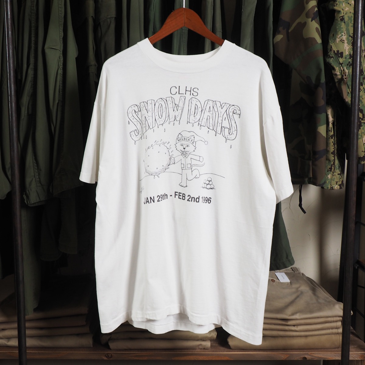 90’s “SNOW DAYS” T-shirt | 古着屋シミー