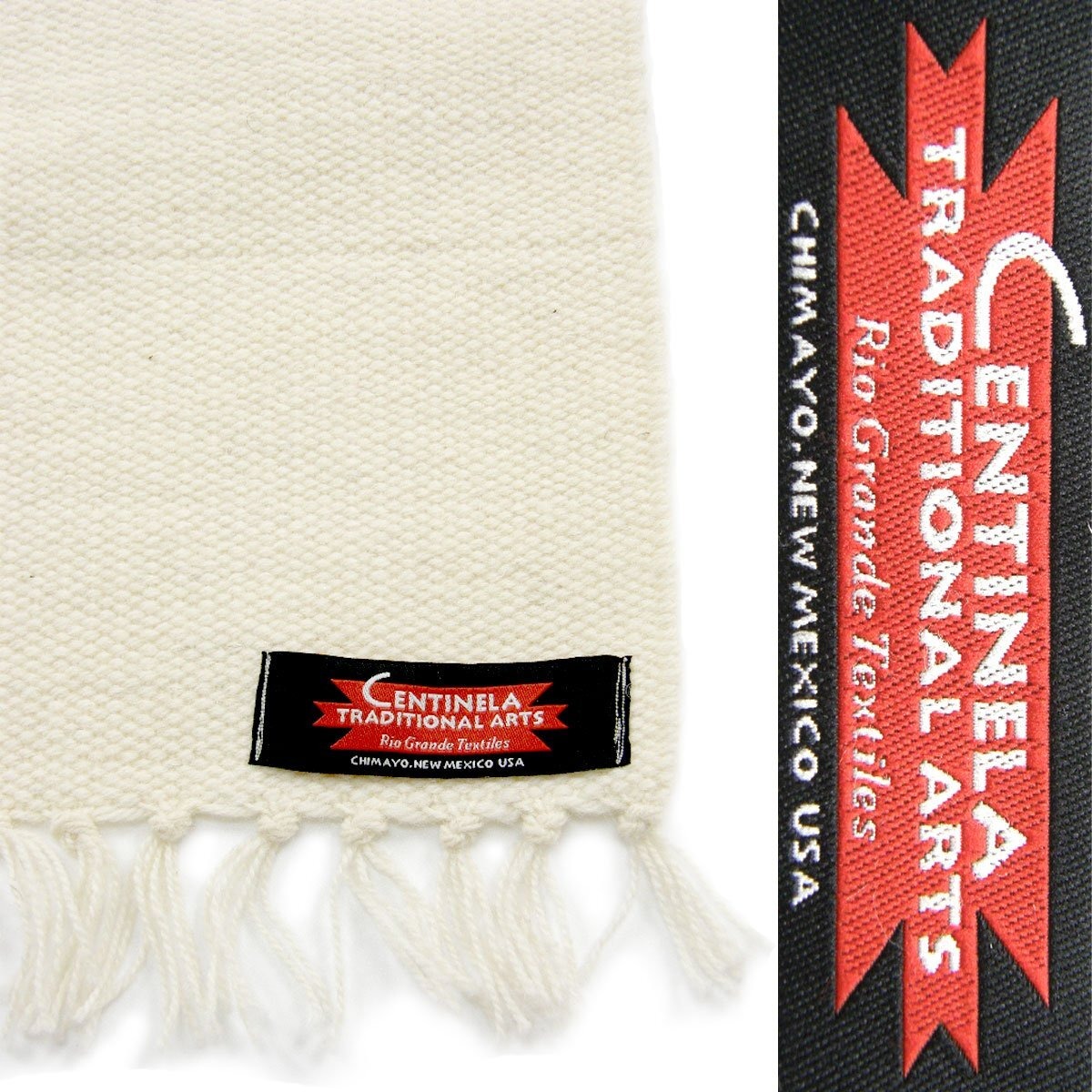 CENTINELA ／ センチネラ ラグマット CHIMAYO チマヨ ラグ アメリカ製 ウール 毛100% オフホワイト キャンプ キッチン ...
