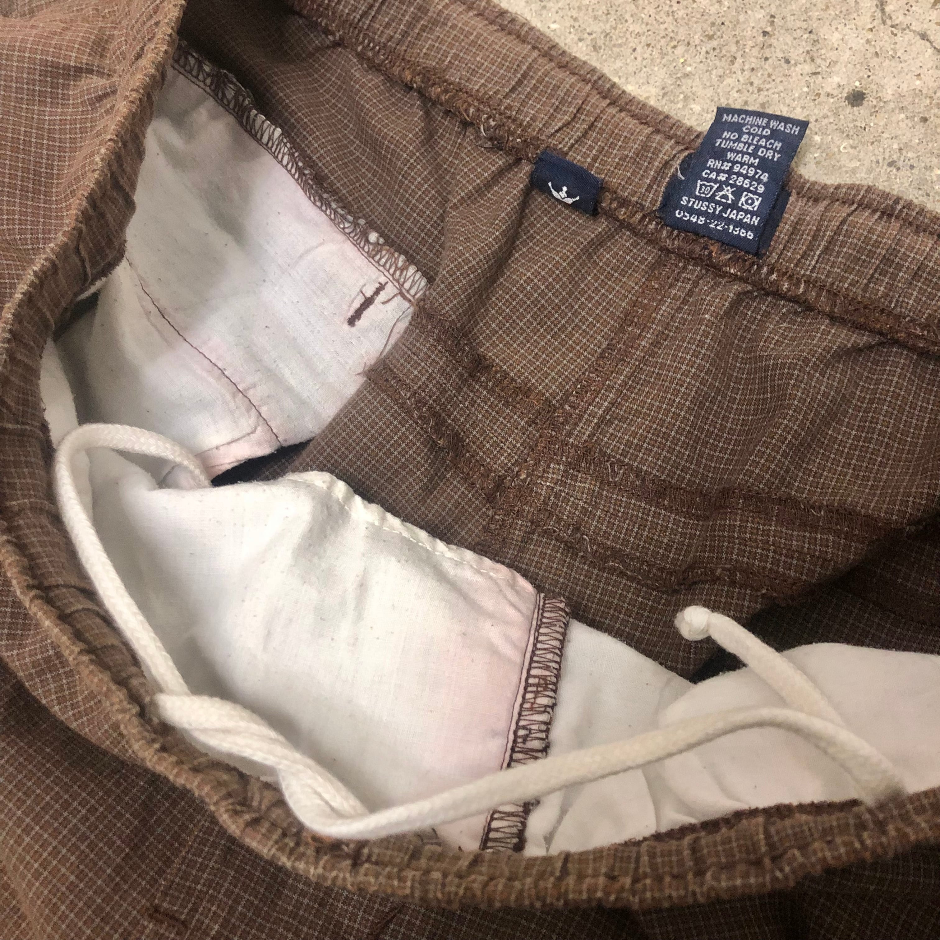90~00s OLD STUSSY/Side zip Easy pants/紺タグ/XL/サイド 90~00s OLD STUSSY/Side zip Easy pants/紺タグ/XL/サイド