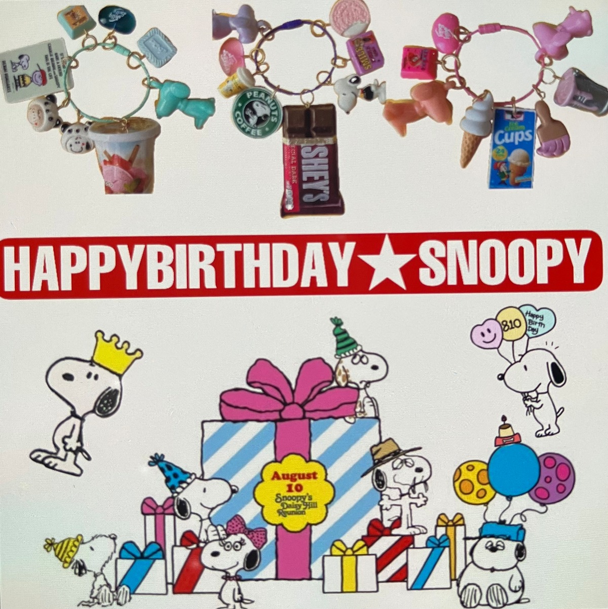 SNOOPY★HBDキーホルダー | ♚﻿limelion♡shop♚﻿