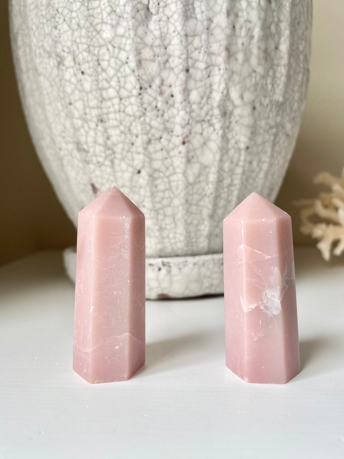 Pink Opal Tower (S) / ピンクオパール タワー (S) | AINA MINERALS