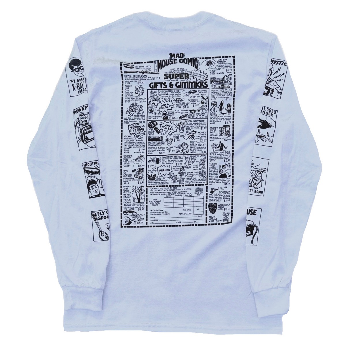 MAD MOUSE COMIC 6周年記念ロンT -White- | MAD MOUSE COMIC