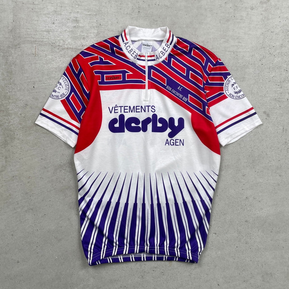 SERVARY フランス製 サイクリングシャツ サイクルジャージ メンズM相当 レディースL相当 古着 VINTAGE ヴィンテージ ユーロ ...
