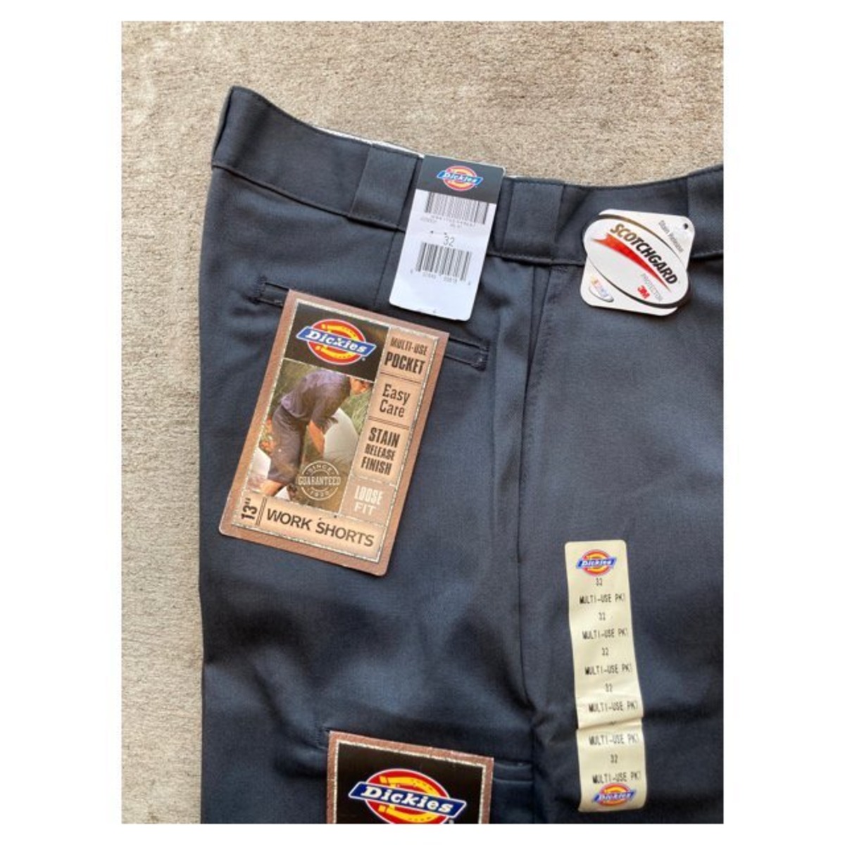 DEAD STOCK DICKIES MULTI USE POCKET WORK SHORTS W32 | BASE LINE