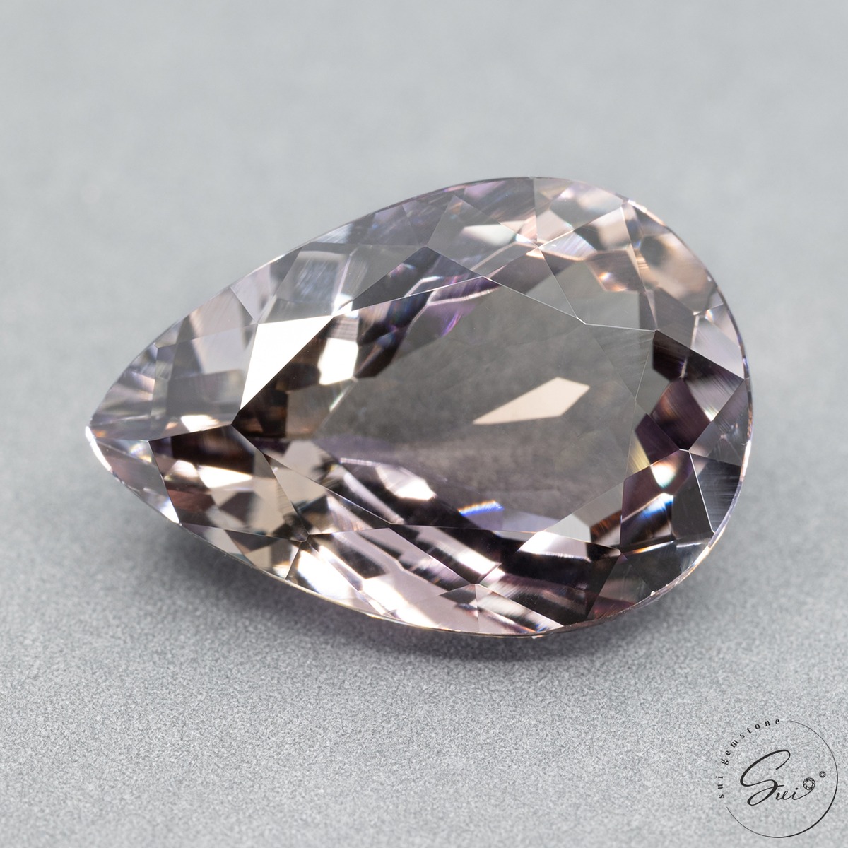 天然【非加熱】ゾイサイト・ブロンズパープル・多色性 3.375ct 日独鑑別書 | SUI GEMSTONE