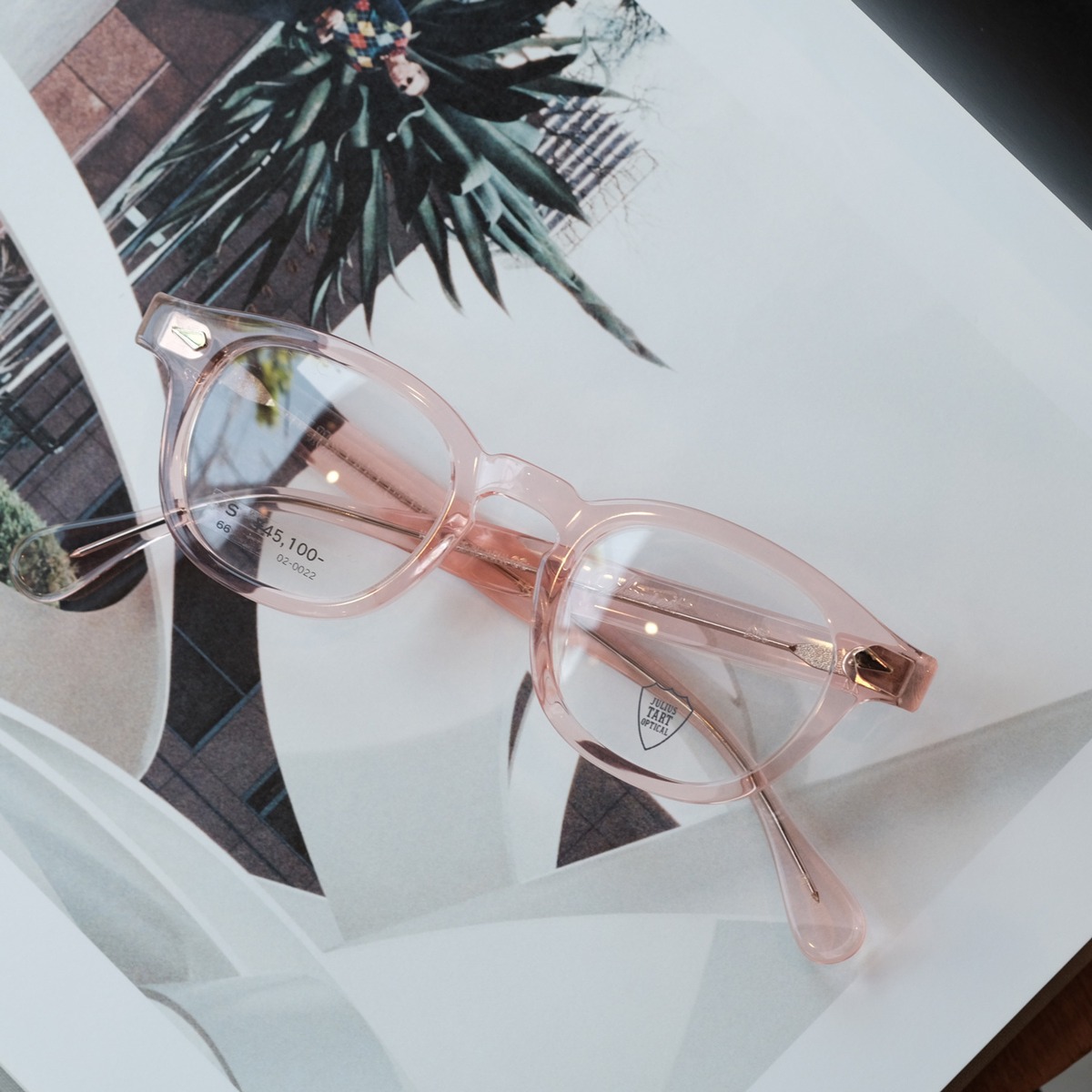 【JULIUS TART OPTICAL】AR 44 22 - Flesh Pink (SMALL) | SEESAW SPECTACLES