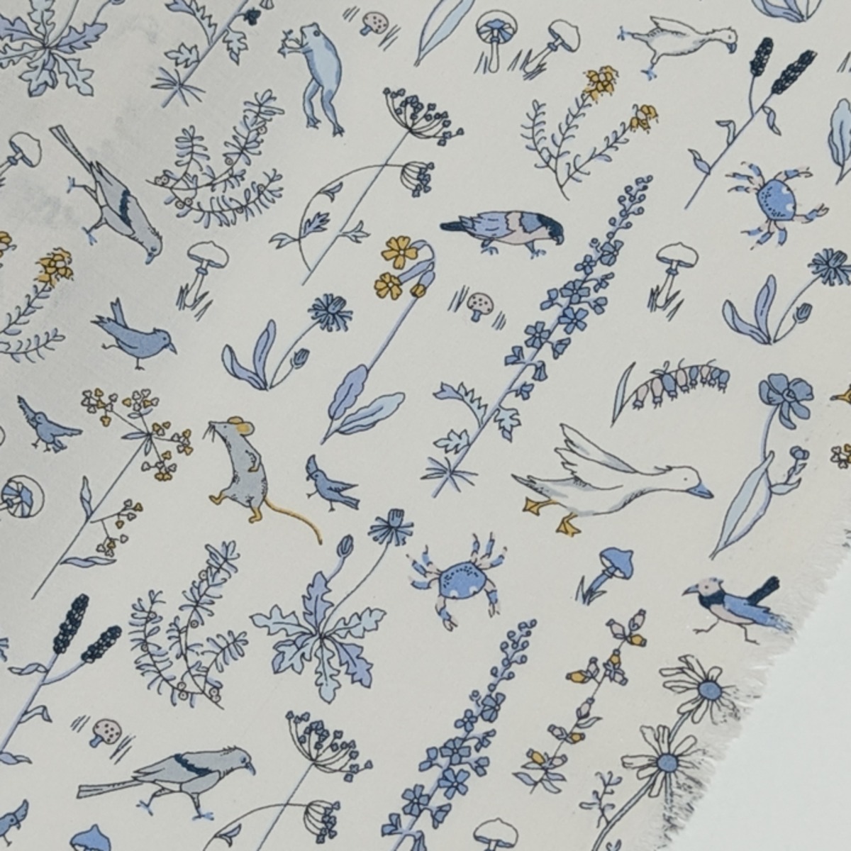 輸入 リバティ LIBERTY タナローン Theo Blue セオ ブルー 約130×50cm | HONEY HONEY FABRIC