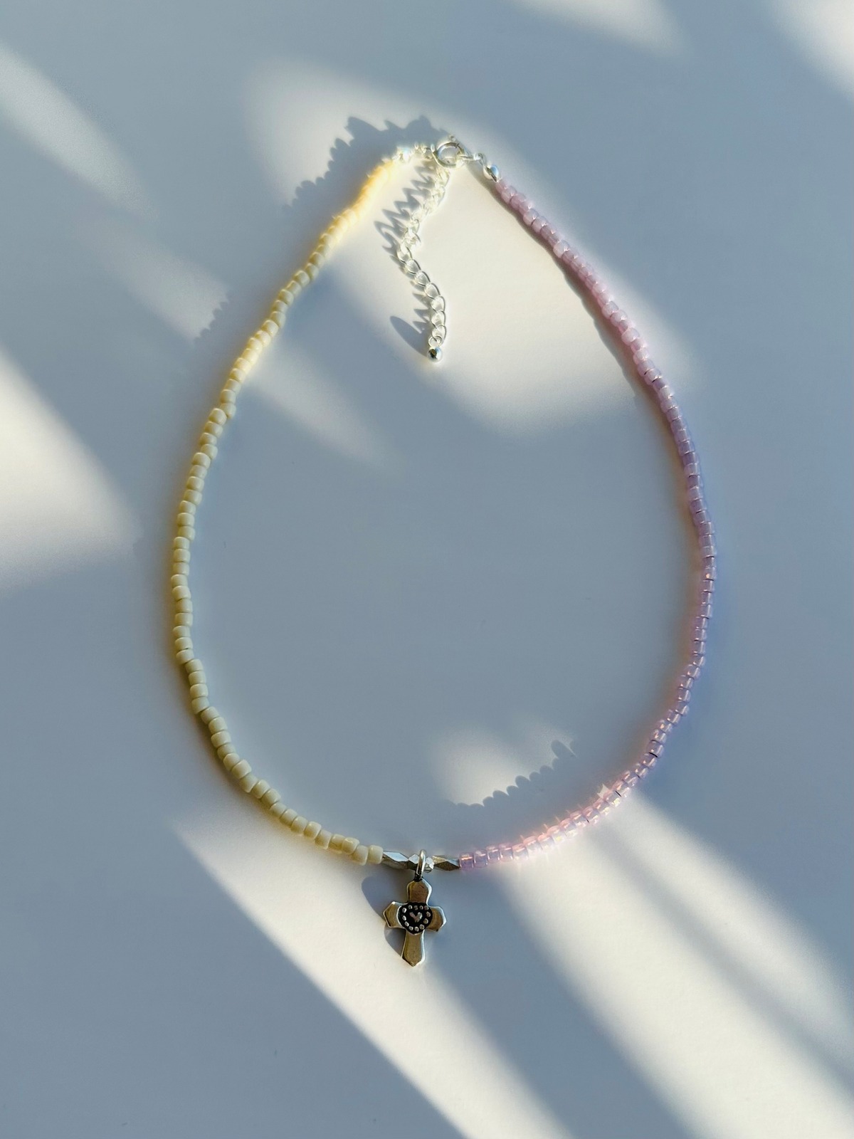 バイカラーチョーカー カレンシルバークロス 《silver925》 | maeil_acc.