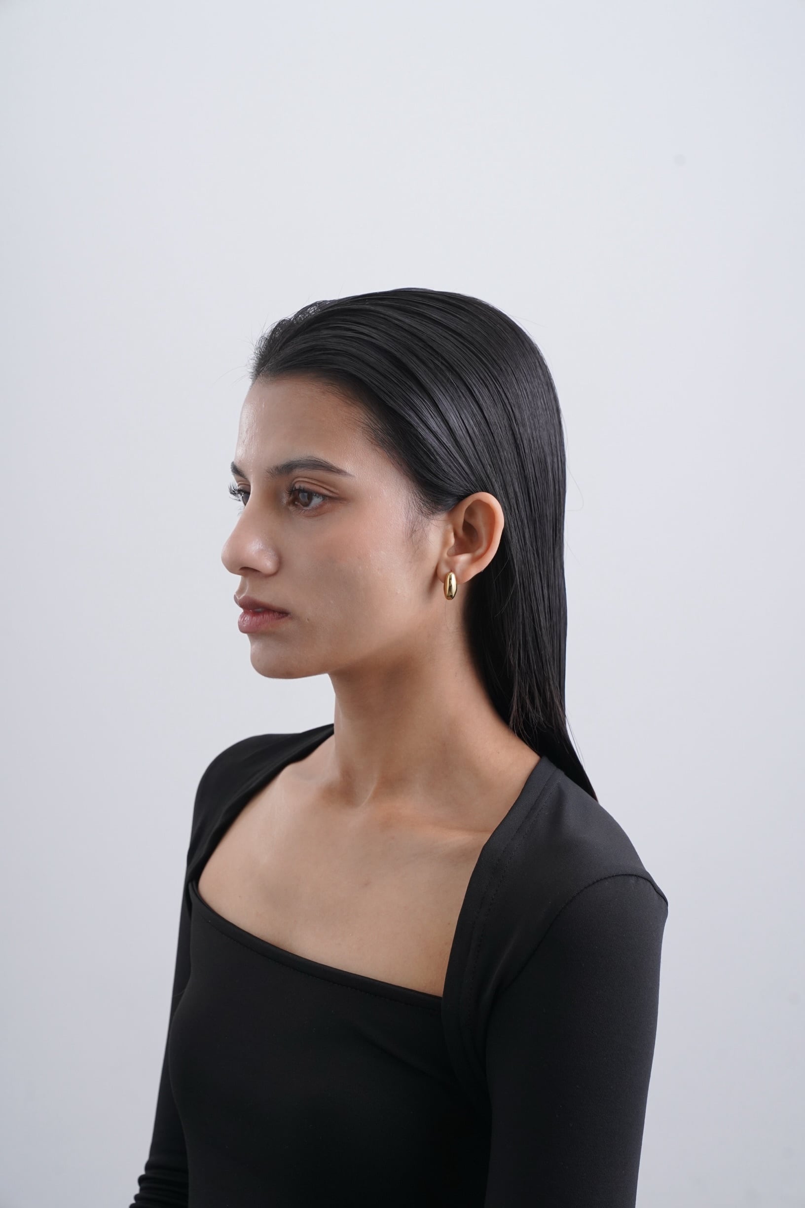 316L drop hoop pierce[GOLD]#p101 | namuel