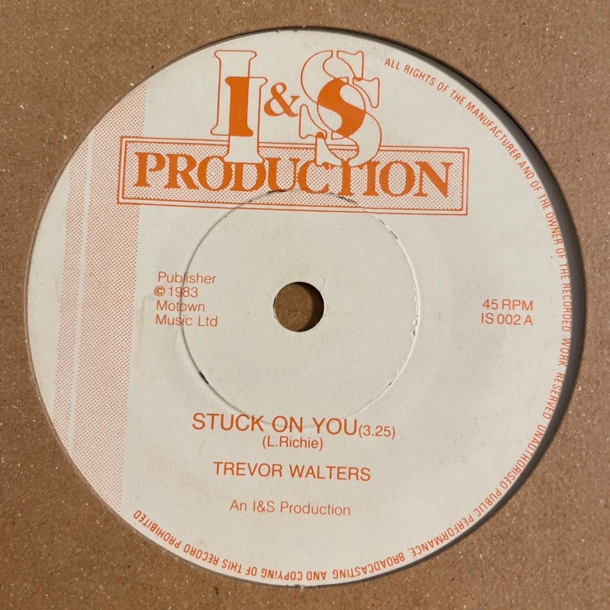 Trevor Walters - Stuck On You【7-21535】 | Jamaican Soul