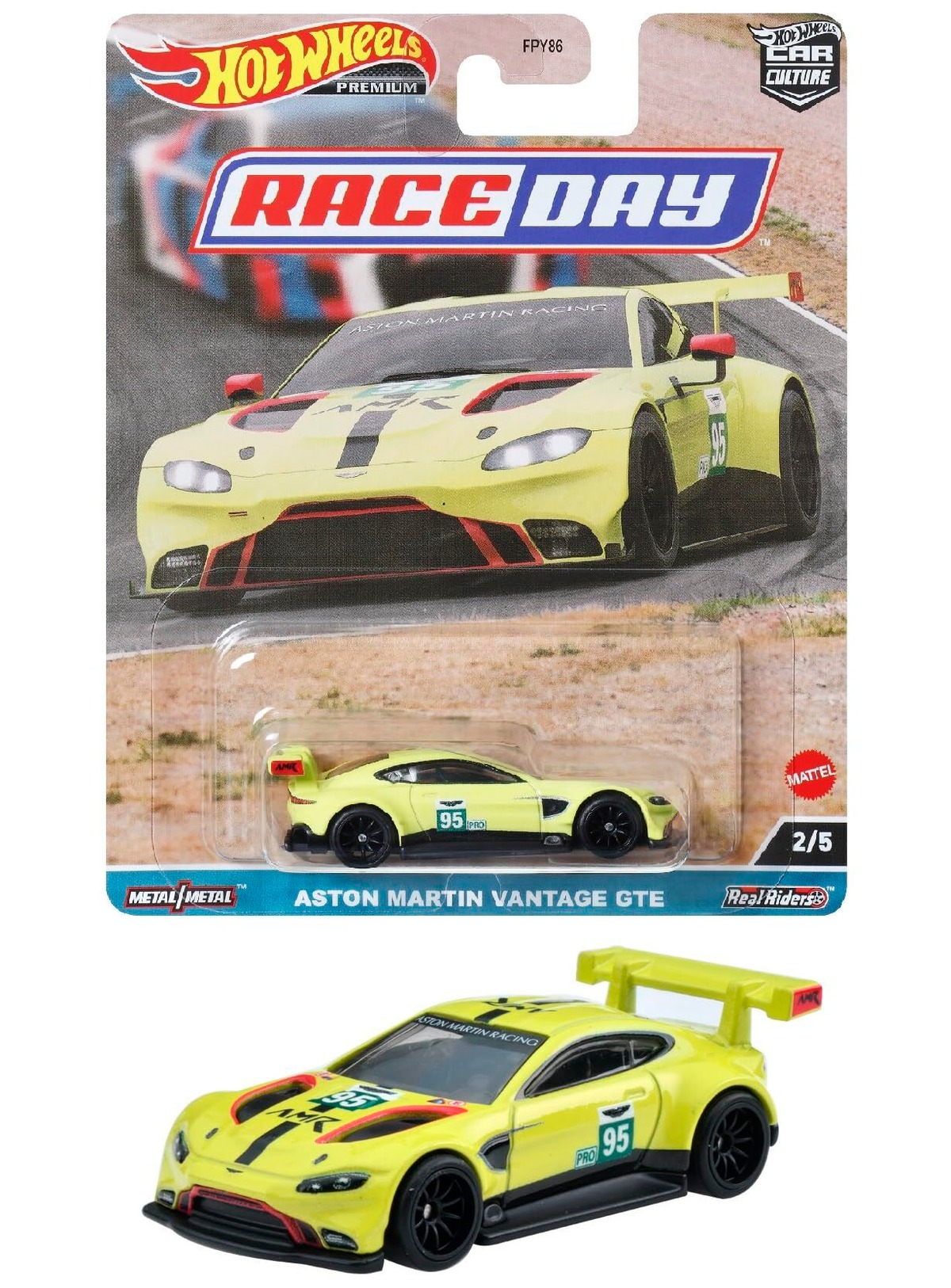 ホットウィール(Hot Wheels) カーカルチャー - レース・デー - アストンマーティン ヴァンテージ GTE 【3才~】 HKC60 | loop0707