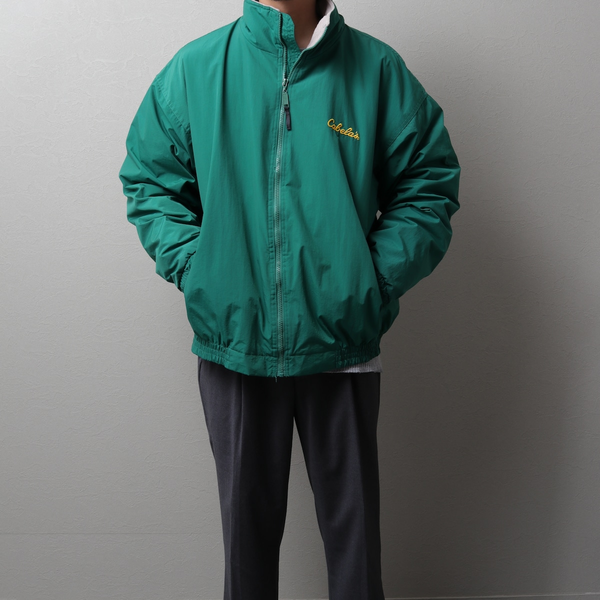 1990's Cabela's Nylon Shell Jacket "fleece lining" 323210 | ulc vintage ...