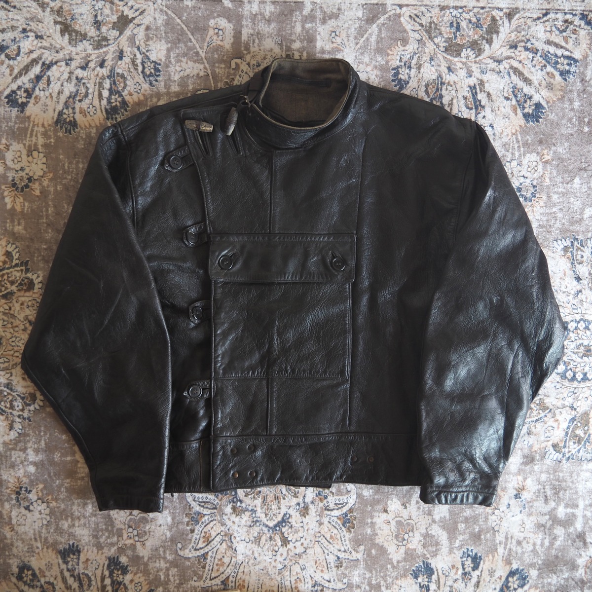 Swedish Army Dispatch Riders Goat Skin Leather Jacket 30's | 'bout