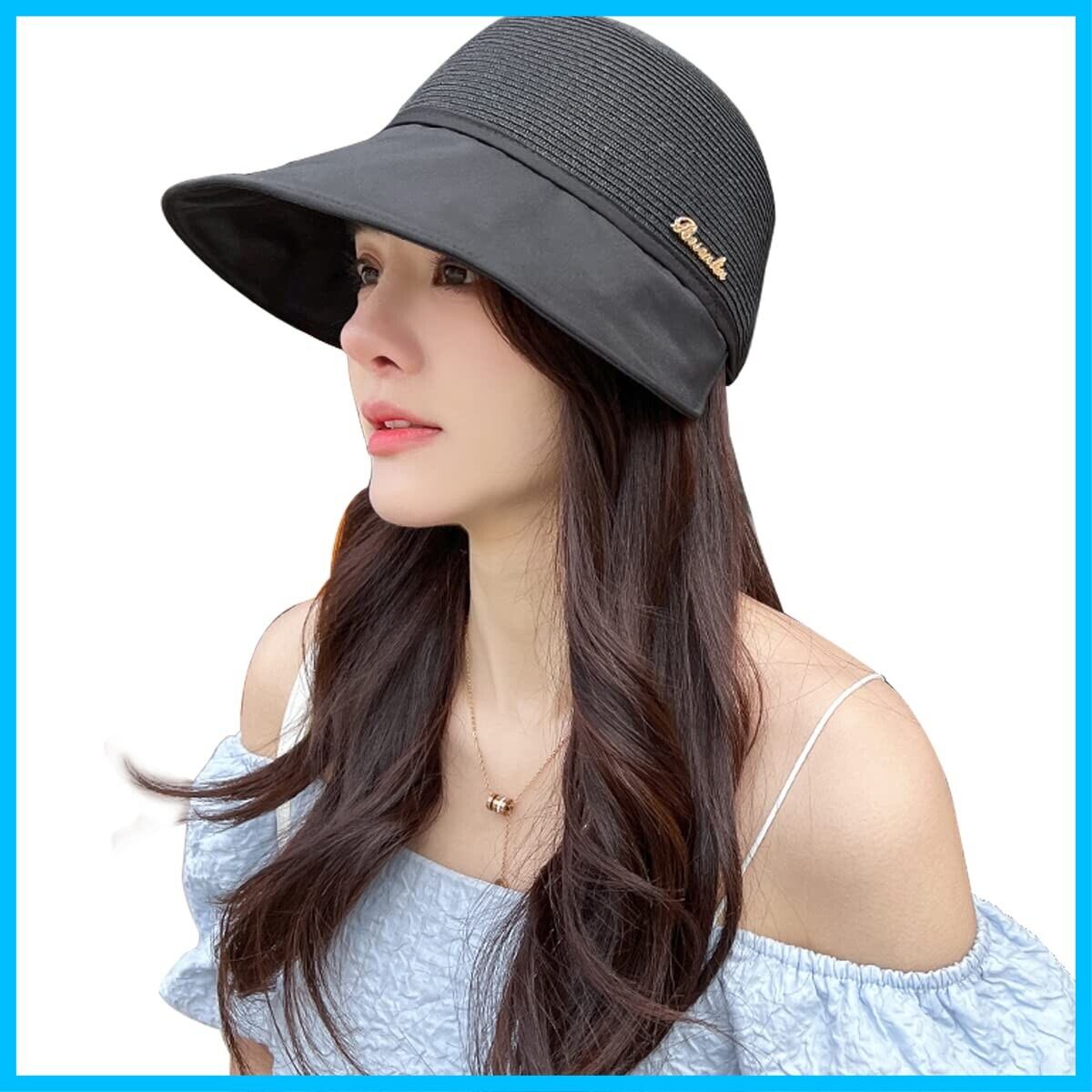 [Yosang] 帽子 レディース キャップ 春夏 麦わら帽子 キャスケット UVカット 小顔効果 つば広い 深め 折りたたみ お大きいサイズ ...