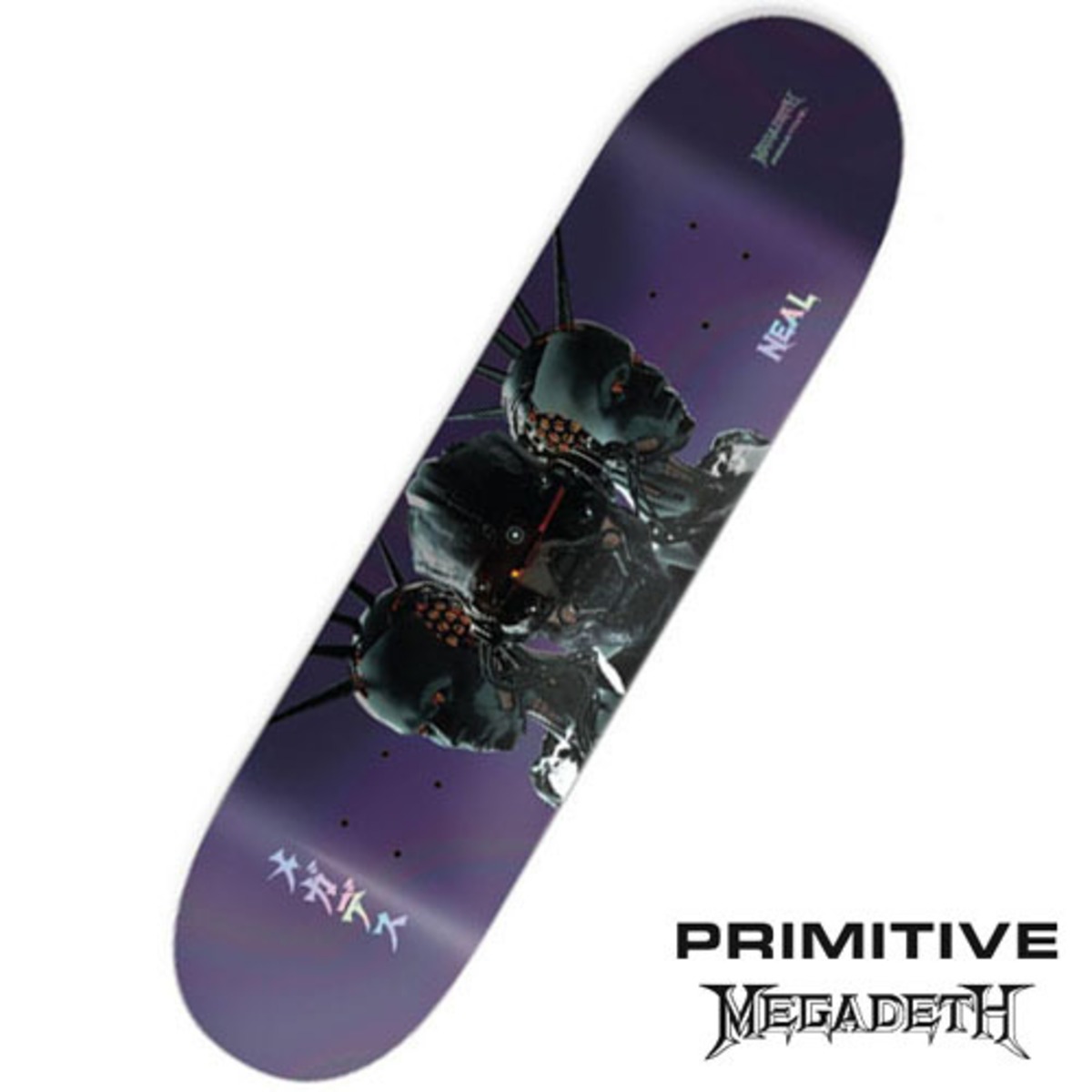 PRIMITIVE × MEGADETH NEAL THREAT Deck スケートボードデッキ メガデス プリミティブ | ヴァーサトル