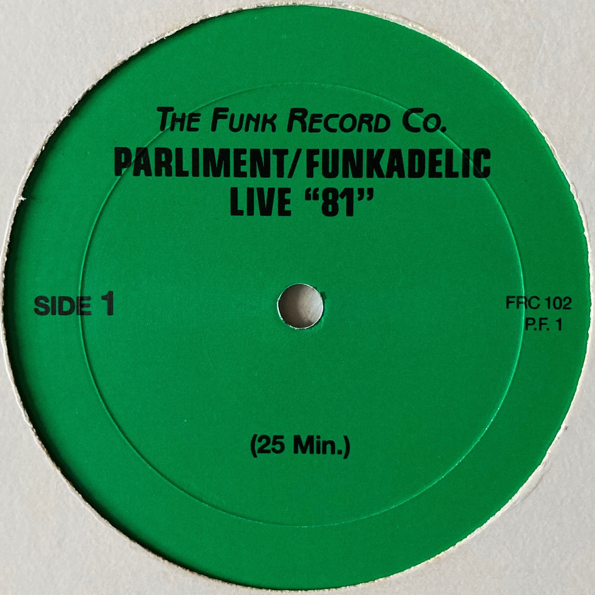 【Used / LP】 PARLIMENT / FUNKADELIC / Live "81" | AgriTribeMusic - NEW ...