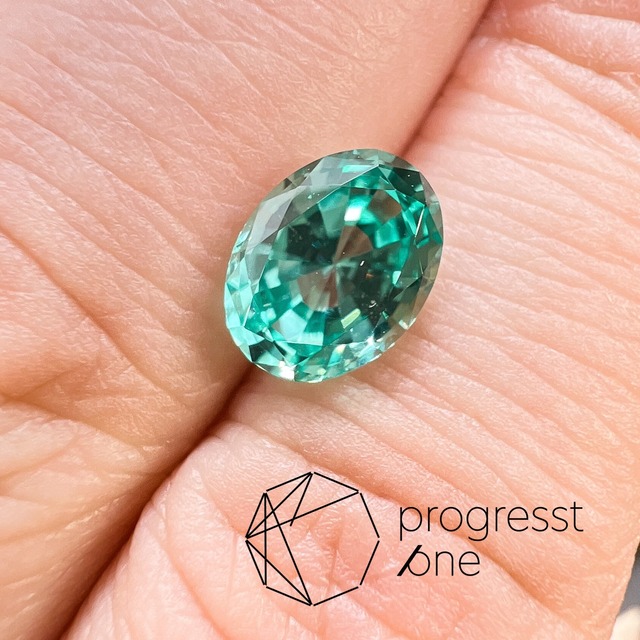 合成グリーンクリソベリル1.89ct | progresstone