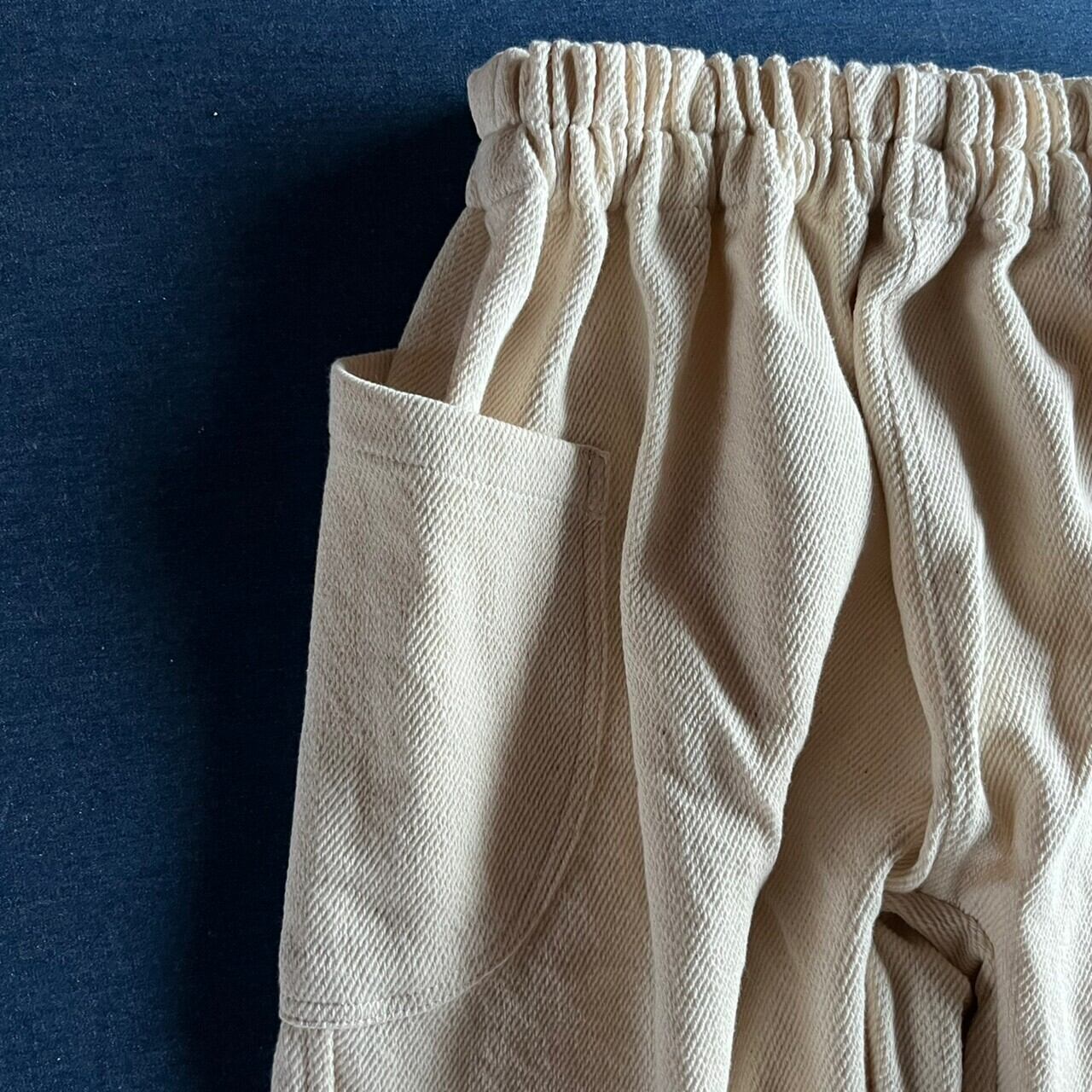 サイズ1 織りが素敵なコットン100% ホワイトもんもんぺ | monmonpe