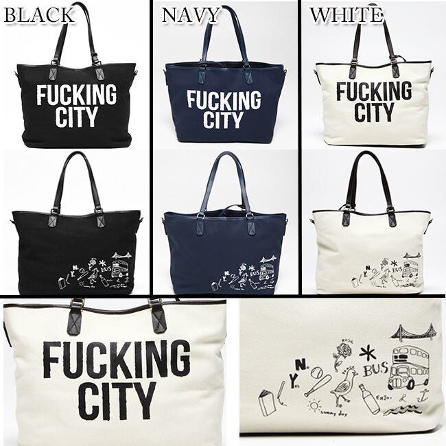 50％OFF】VCTO【ヴィクト】FUCKING CITY トートバッグ［vtb109