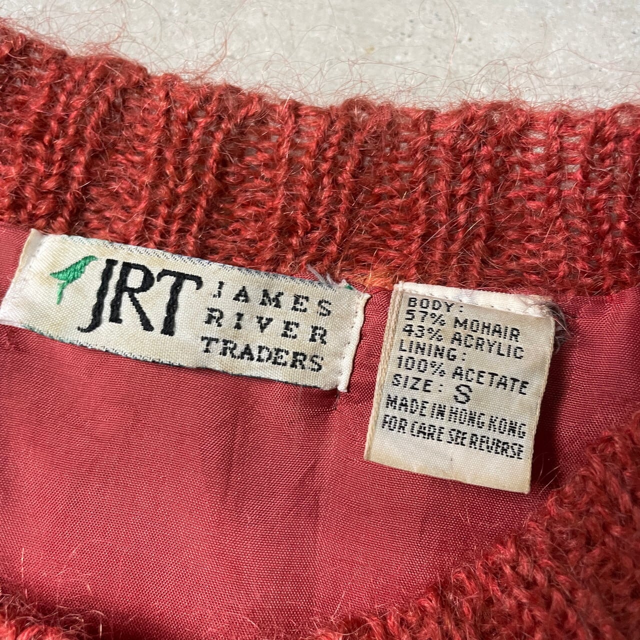 90年代 James River Traders モヘアニットカーディガン モヘア×アクリル レディースM相当 古着 90s VINTAGE ...