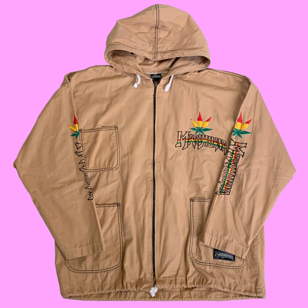 MARIJUANA HOODIE JACKET マリファナ フード ジャケット 420 | countercc