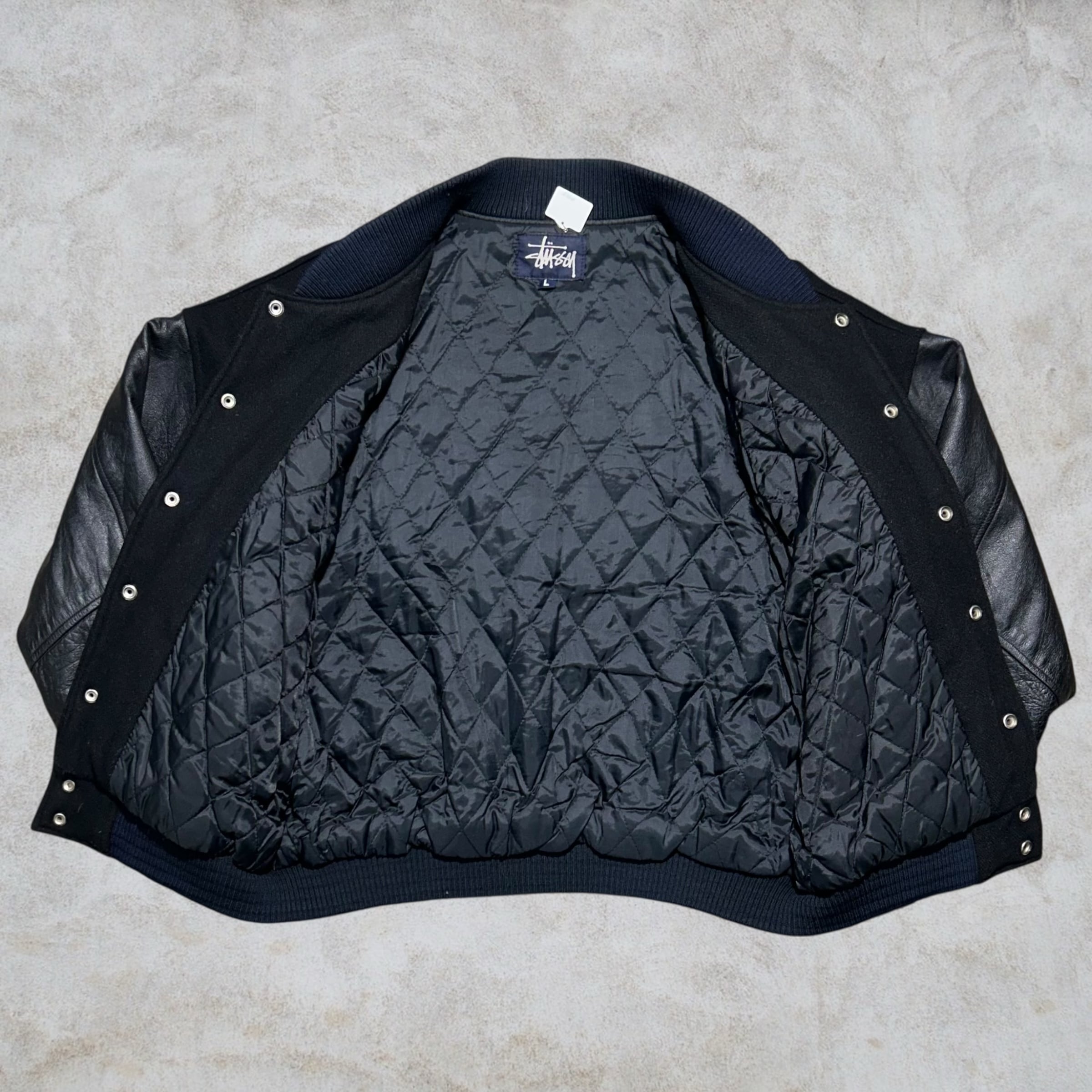 【Special!!】90’s old stussy Varsity Jacket “BIG 4” “スタジャン”【下北沢店】 | curb
