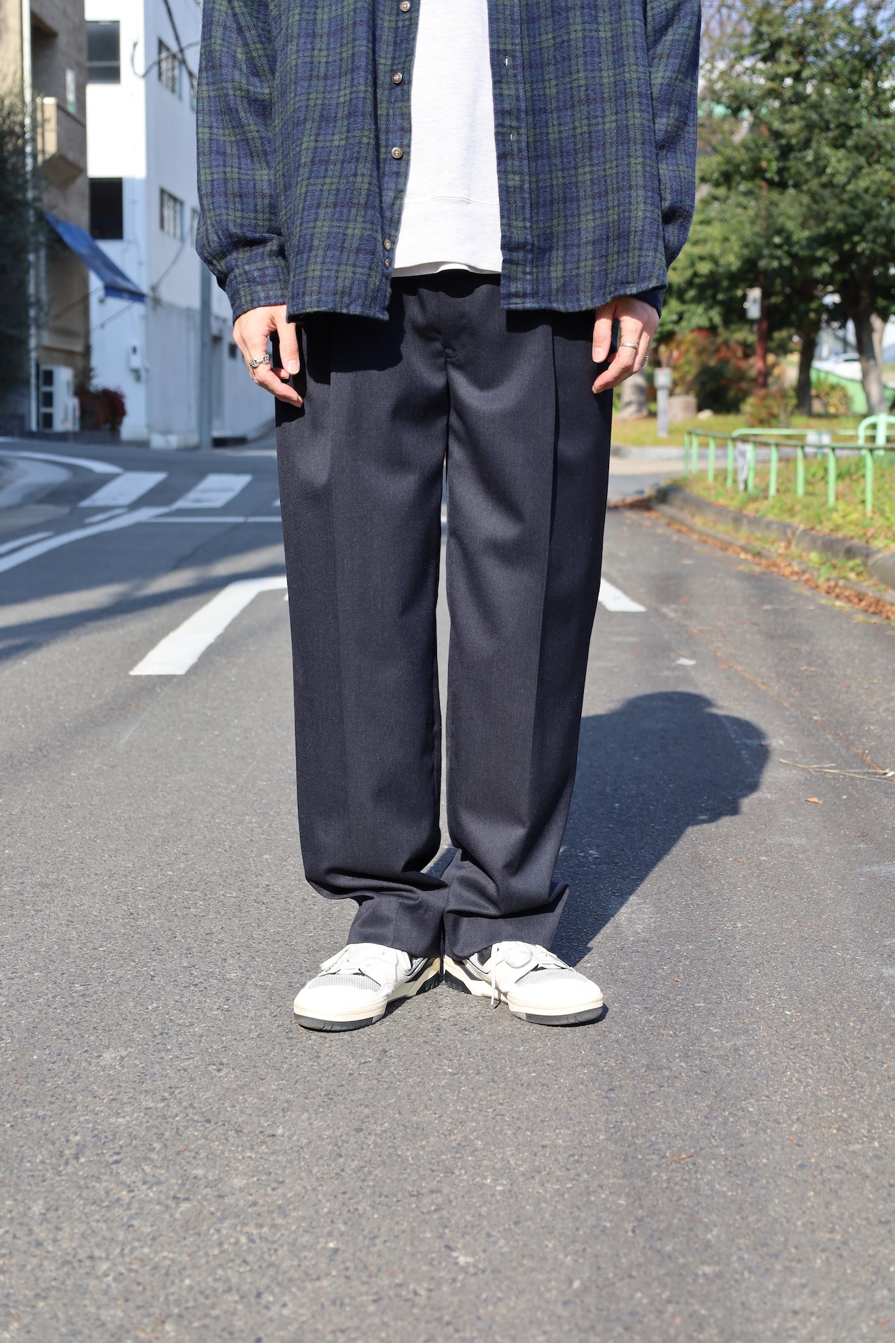 80's-90's USA製 NORDSTROM by J.B.Britches Tuck Wool Slacks（W36 L31） | CALM